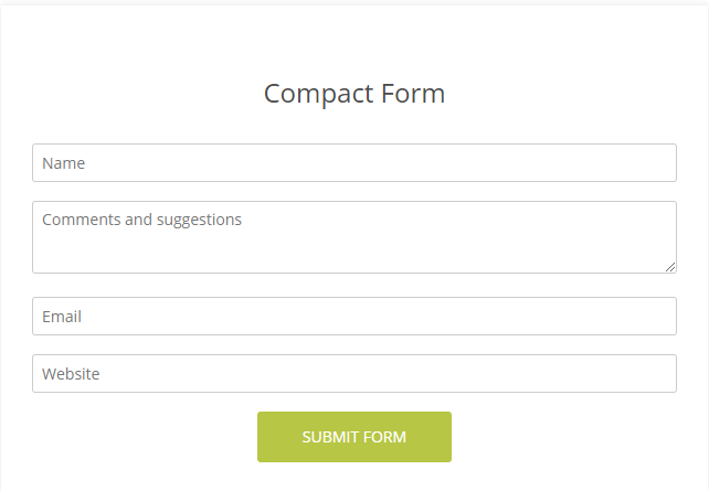 What Are Compact Forms And How To Use Them 123formbuilder Help