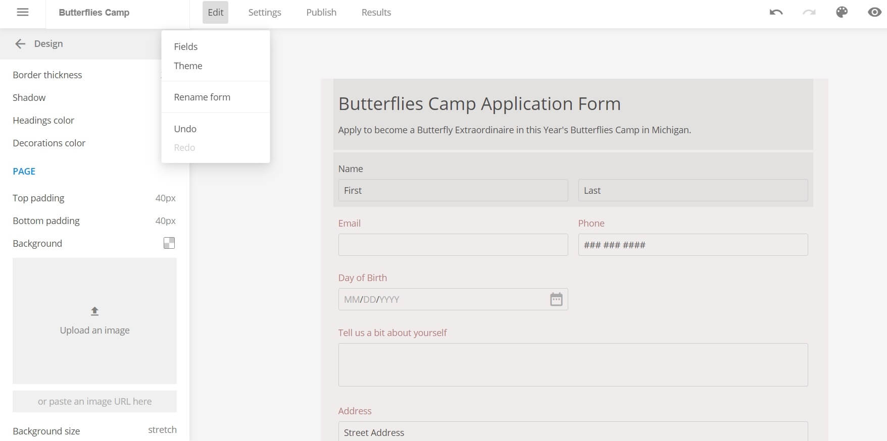 How To Create An Application Form Online Free 123FormBuilder