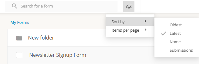 Using form management to organize your forms | 123FormBuilder
