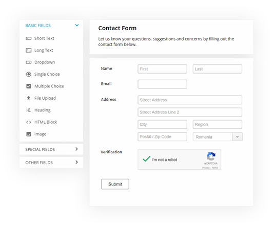 Jquery Form Builder Drag And Drop Forms 123formbuilder